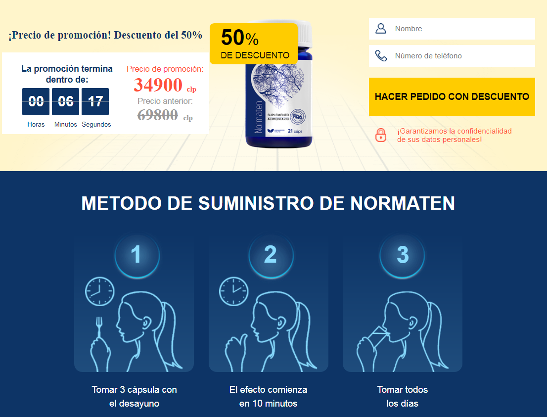 Normaten : Cápsula, Reseñas, Precio, Funciona, Beneficios, Comprar