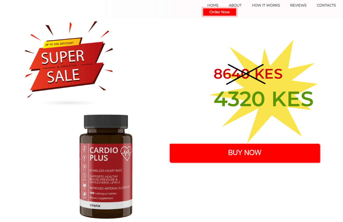 Cardio Plus : capsule, reviews, Price, kibonge, hakiki, Bei, Faida ...