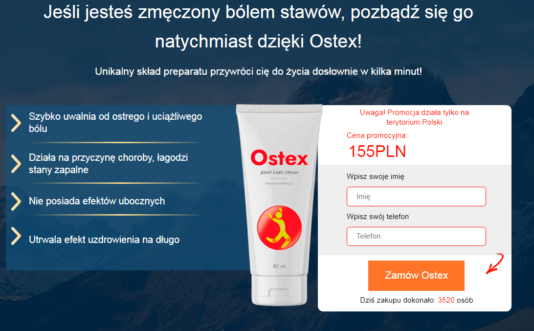 Ostex Poland : Gel, Krem, Opinie, Cena, Składniki, forum, Apteka