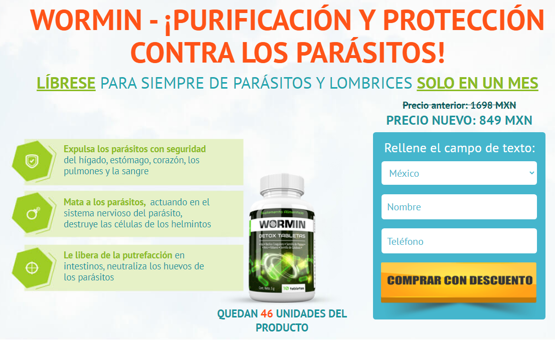 Wormin : Cápsula, Reseñas, Obras, Precio, Ingredientes, Comprar