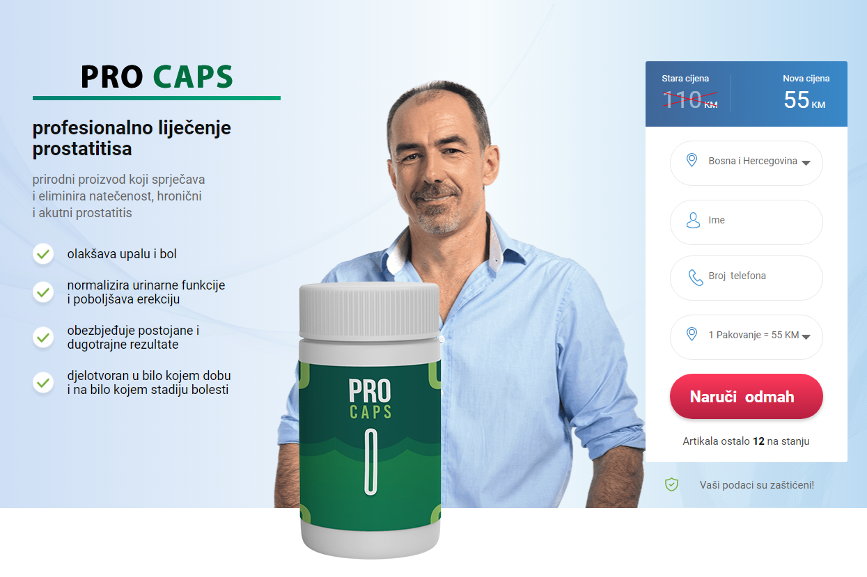 Pro Caps : kapsula, Recenzije, Cijena, Sastojci, Original, Radi, Kupi