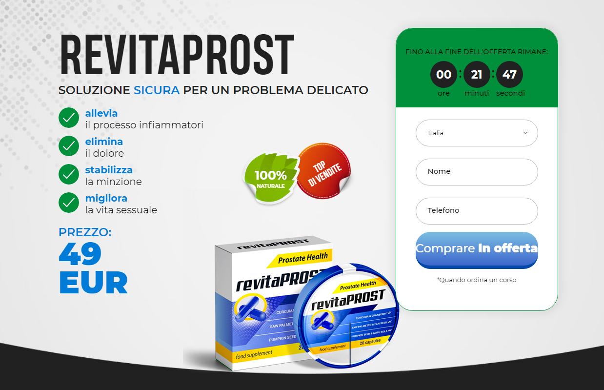 Revitaprost : Capsula, Recensioni, Prezzo, originale, lavori, acquistare