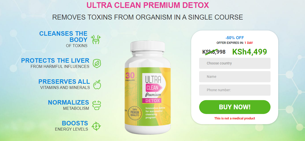Ultra clean premium detox :Hakiki, Bei, Capsule, Viungo, Price, Kazi ...