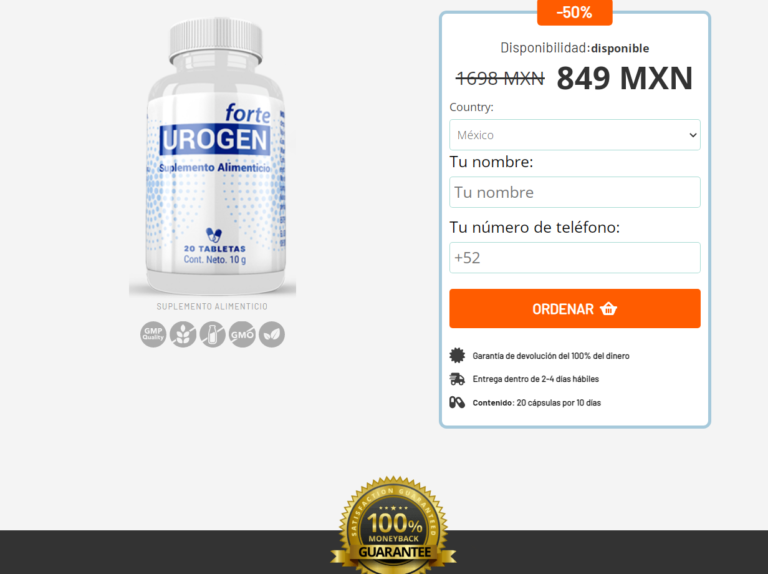 Urogen Forte : Cápsula, Reseñas, Precio, Original, Obras, Comprar