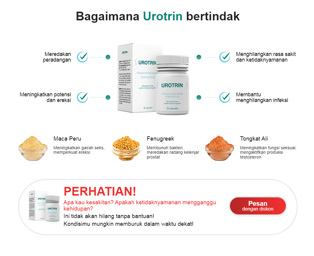 Urotrin : Kapsul, Ulasan, Bahan, Harga, Asli, Farmasi, Manfaat