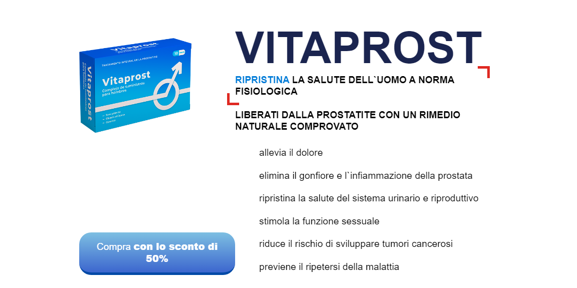 Vitaprost : Capsula, Recensioni, Prezzo, Ingredienti, lavori, Acquistare