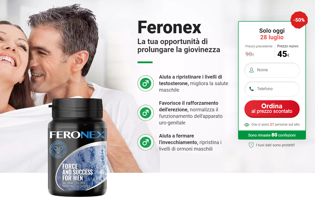 Feronex: capsula, Prezzo, recensioni, ingredienti, originale, costo ...