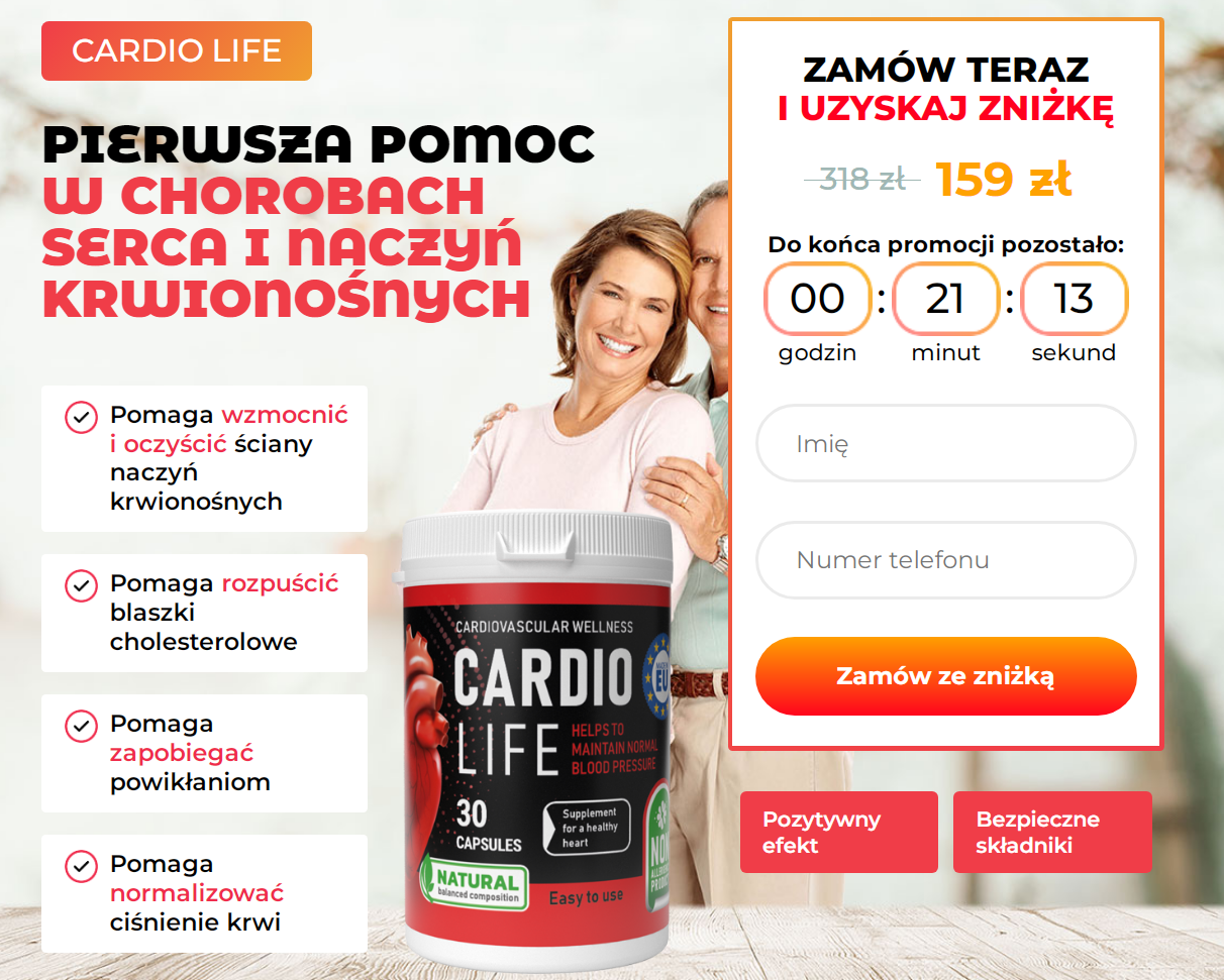 Cardio Life : Tabletki, Opinie, Cena, kapsułki, skarga, Gdzie kupić ...