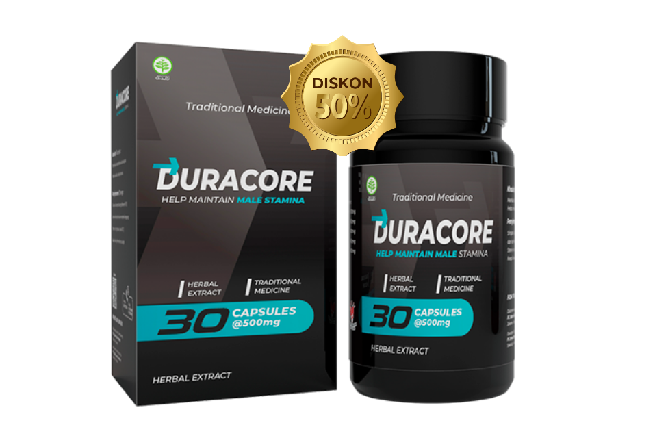 Duracore : kapsul, Ulasan, Bahan, Harga, Efek Samping, Asli, Manfaat