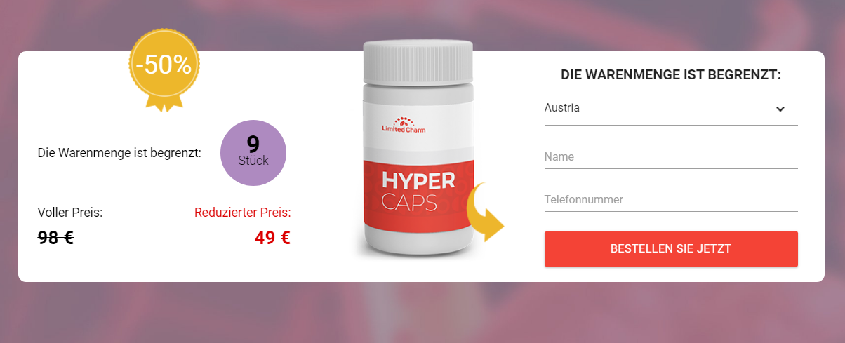 Hypercaps : Kapsel, Bewertungen, Preis, funktioniert, Zutaten, Kaufen