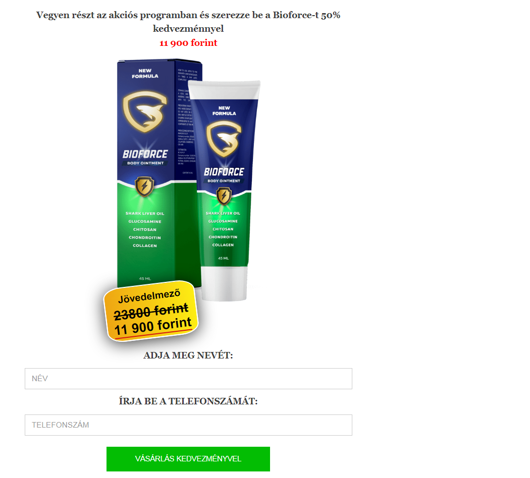 Bioforce : Gél, Vélemények, Ár, Hozzávalók, Művek, Eredeti, Megvesz