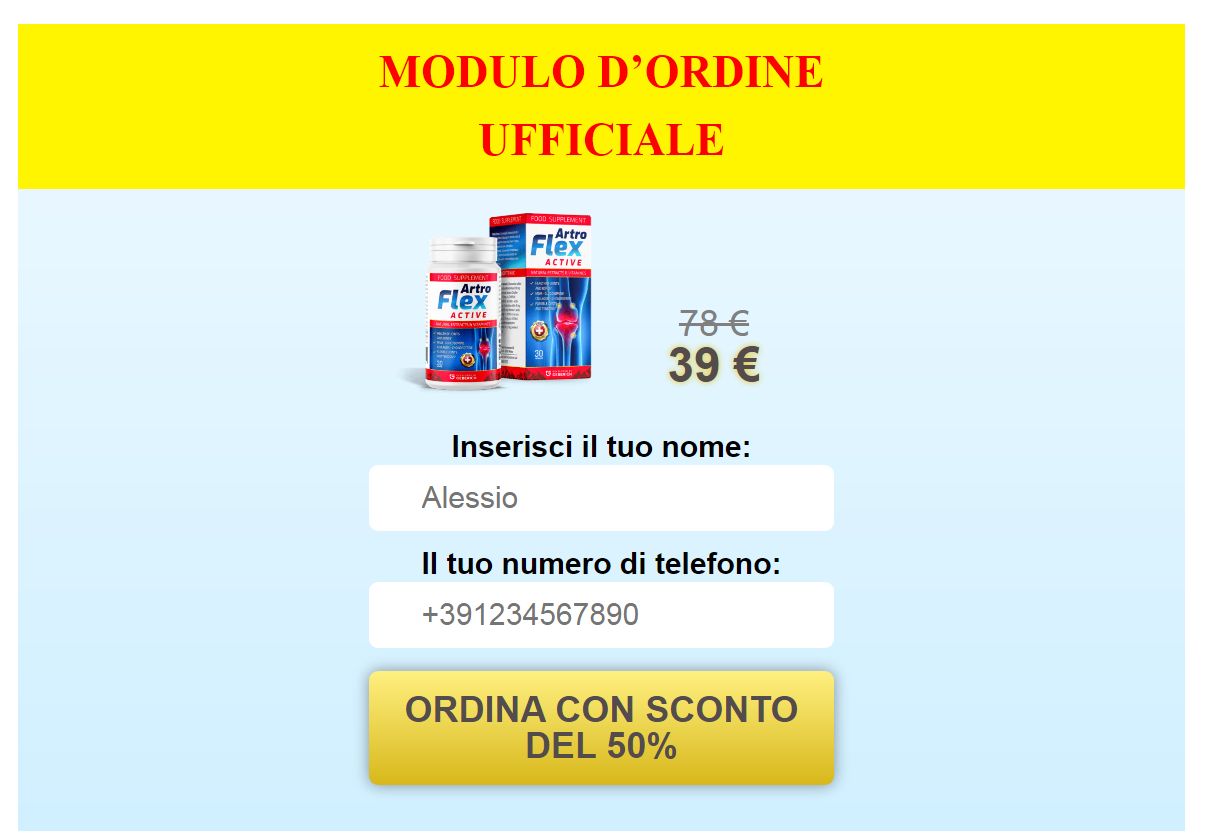 ArtroFlex Active : Capsula, Recensioni, Prezzo, Vantaggi, Acquista