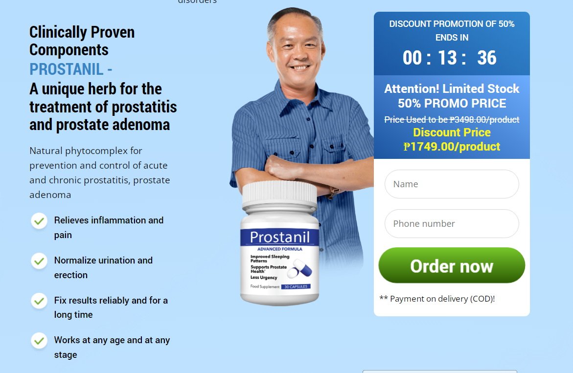 Prostanil : Kapsula, Pagsusuri, Presyo, Reviews, Price, Bumili