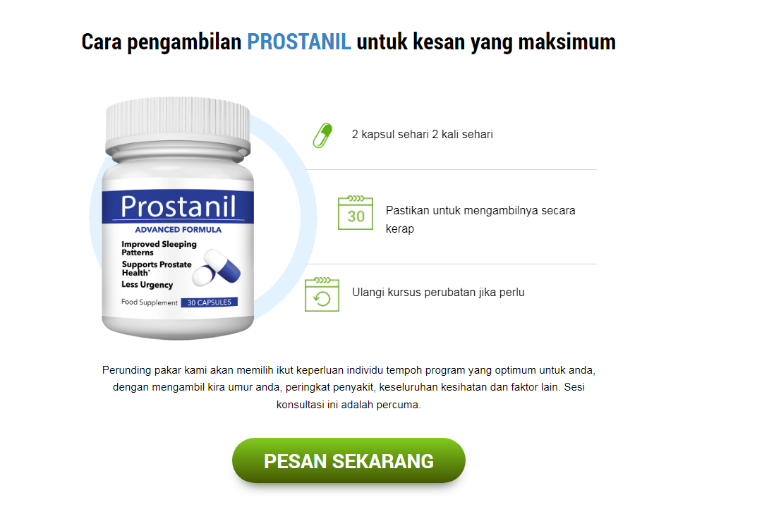Prostanil : Kapsul, Ulasan, Harga, Berfungsi, Bahan, Asal, Beli
