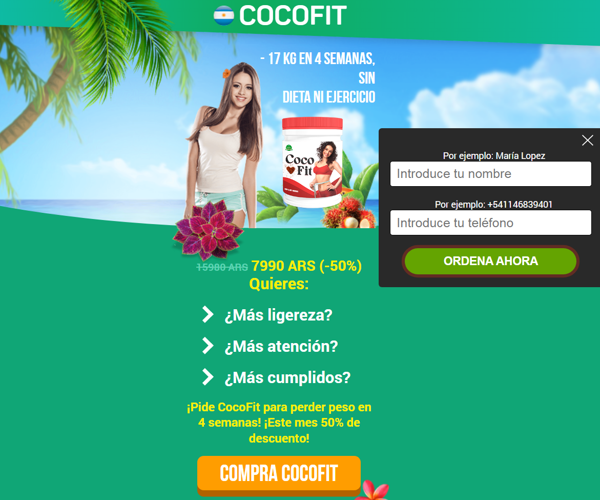 Coco fit: Cocofit, Polvo, Reseñas, Precio, Opiniones, Obras, Comprar