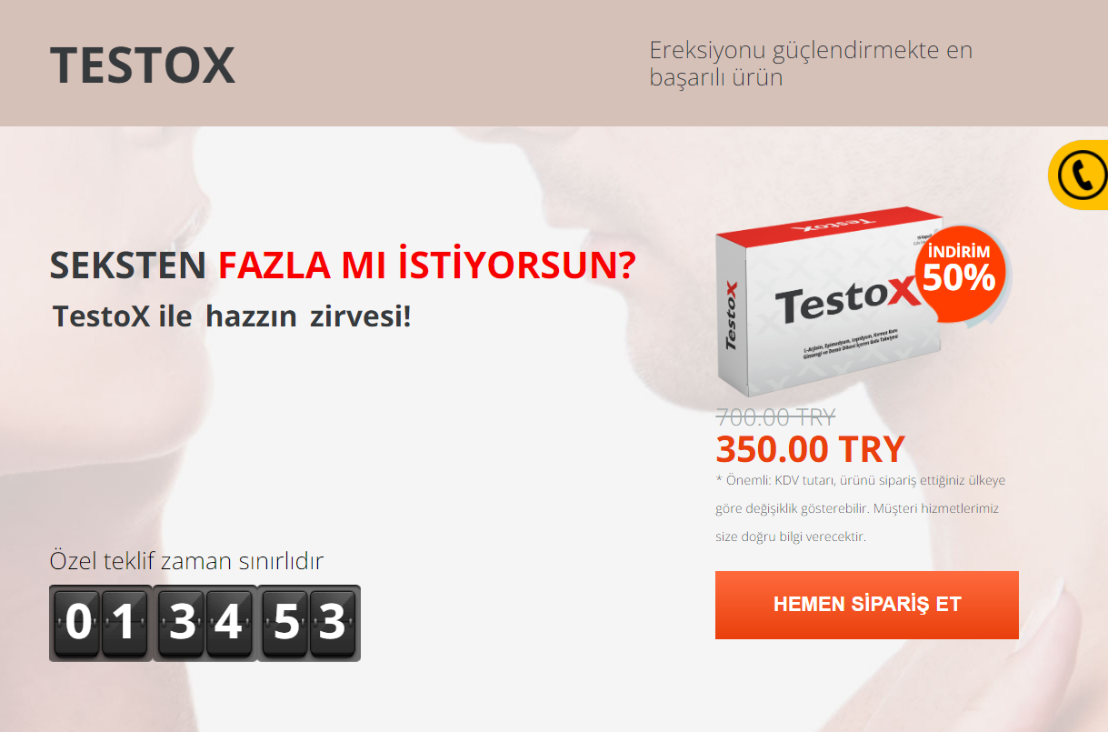 Testox: Faydalar, İçindekiler, kapsül, fiyatı, yorumlar, orijinal, şikayet!