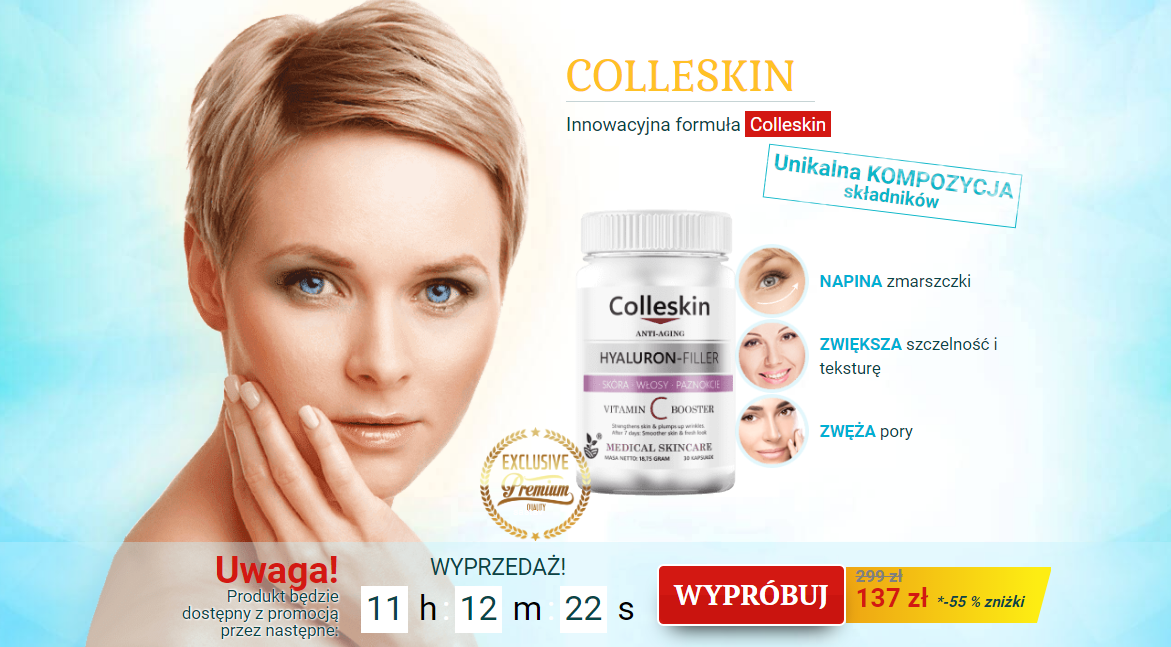 Colleskin : Tabletki, kapsułki, Opinie, Cena skarga, Gdzie kupić, Skład