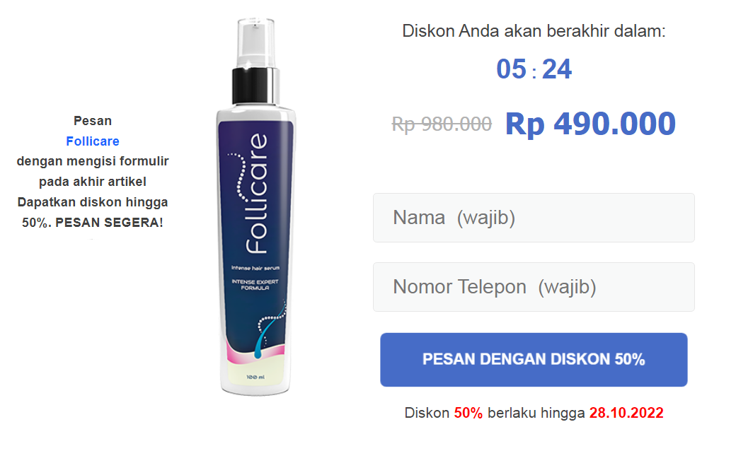 Follicare : Serum, Ulasan, Bahan, Harga, Efek Samping, Asli, Manfaat