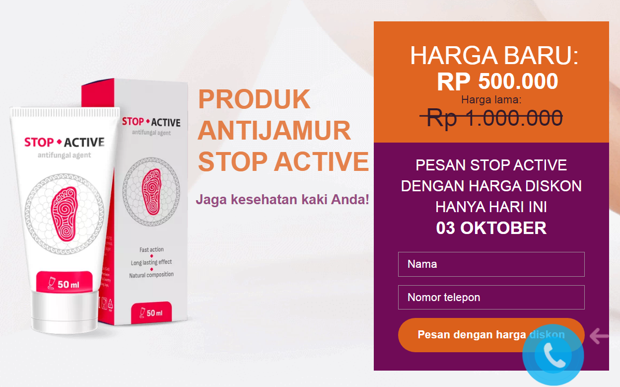 Stop Active : Krim, Ulasan, Bahan, Harga, Asli Farmasi, Manfaat