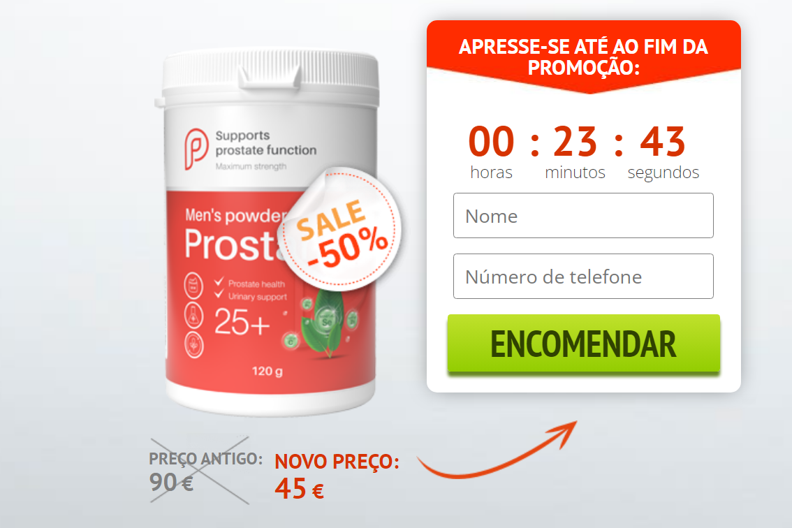 Prostanol: Pó, Avaliações, Preço, Funciona, Ingredientes, Comprar