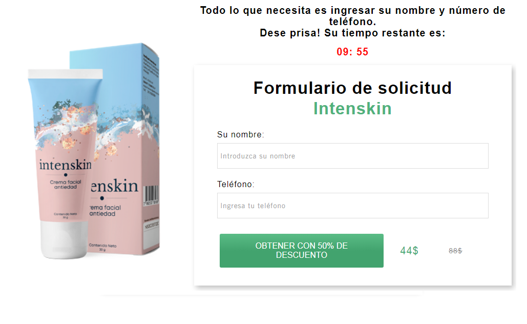 Intenskin: Crema, Reseñas, Precio, Obras, Original, Comprar