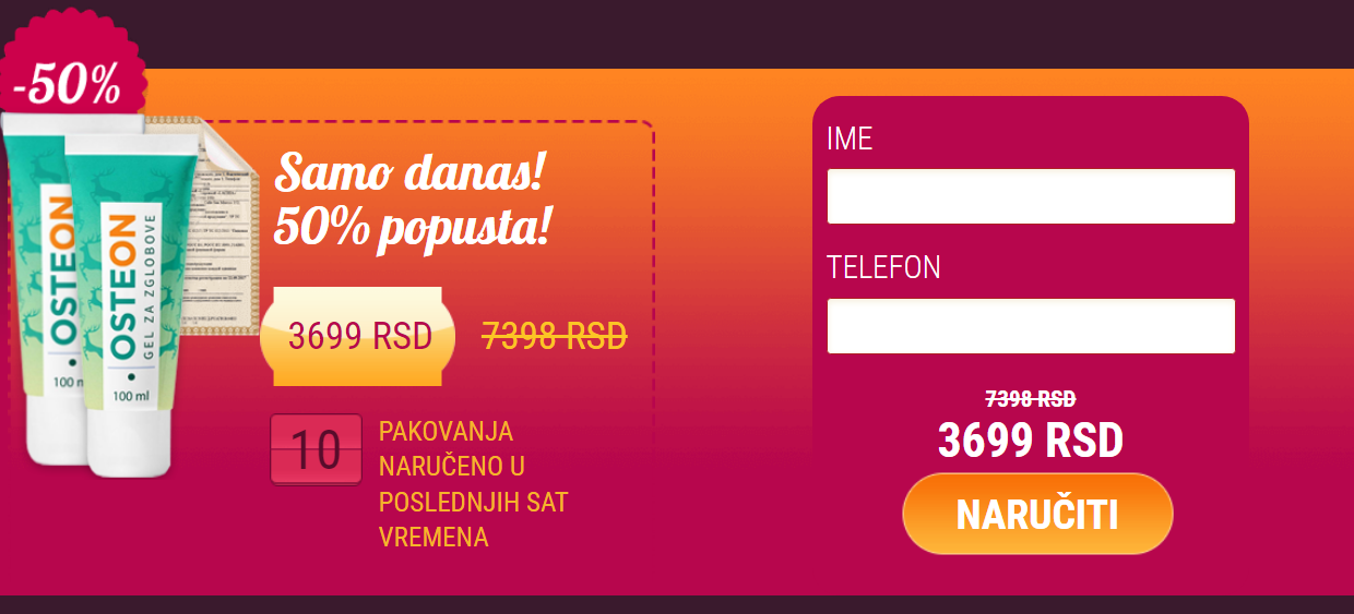 Osteon: Gel, Krema, Opinie, Cena, Iskustva, Gdje kupiti, Sastav, Forum