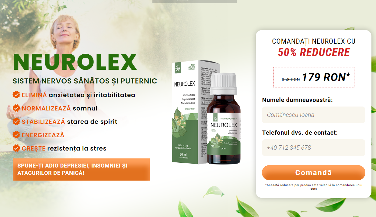 Neurolex: Cădere brusca, Recenzii, Preț, lucrări, Ingrediente, Cumpără