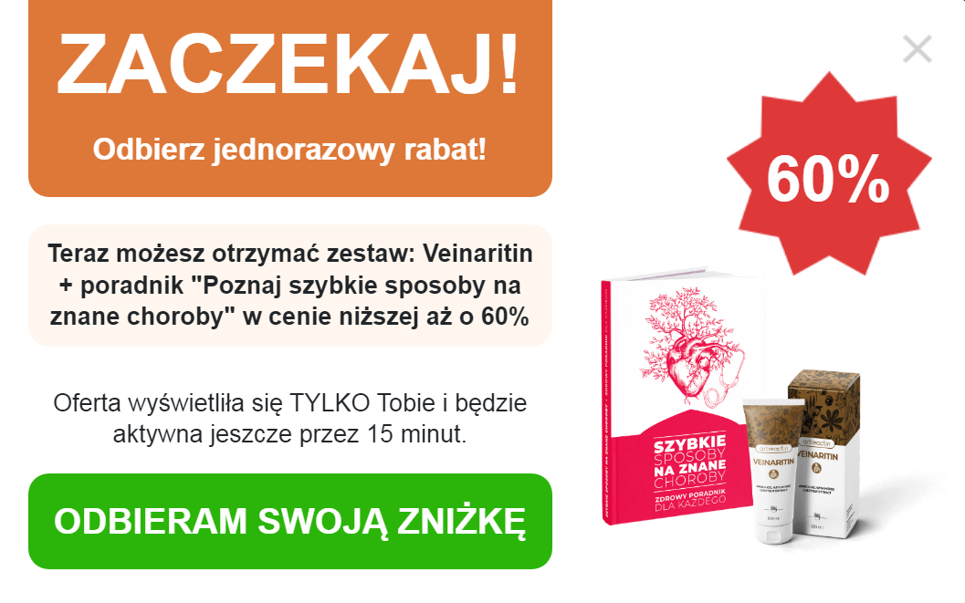 Veinaritin : żel, Opinie, Cena, Skarga, Krem, Gdzie kupić, Skład