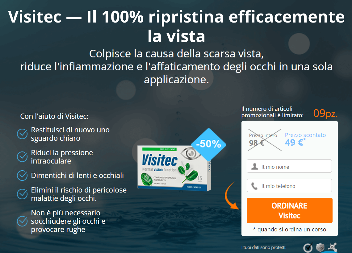 Visitec: Capsula, Recensioni, Prezzo, lavori, Ingredienti, Acquistare
