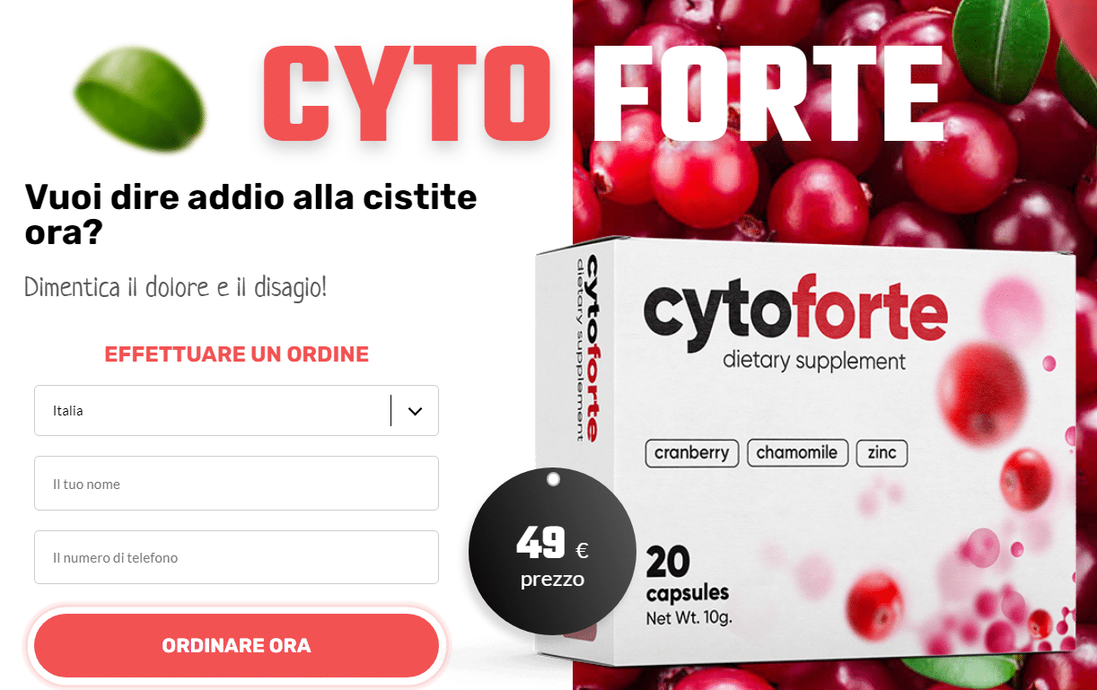 CytoForte : Capsula per cisti con ingredienti naturali-Come si usa?-Italy