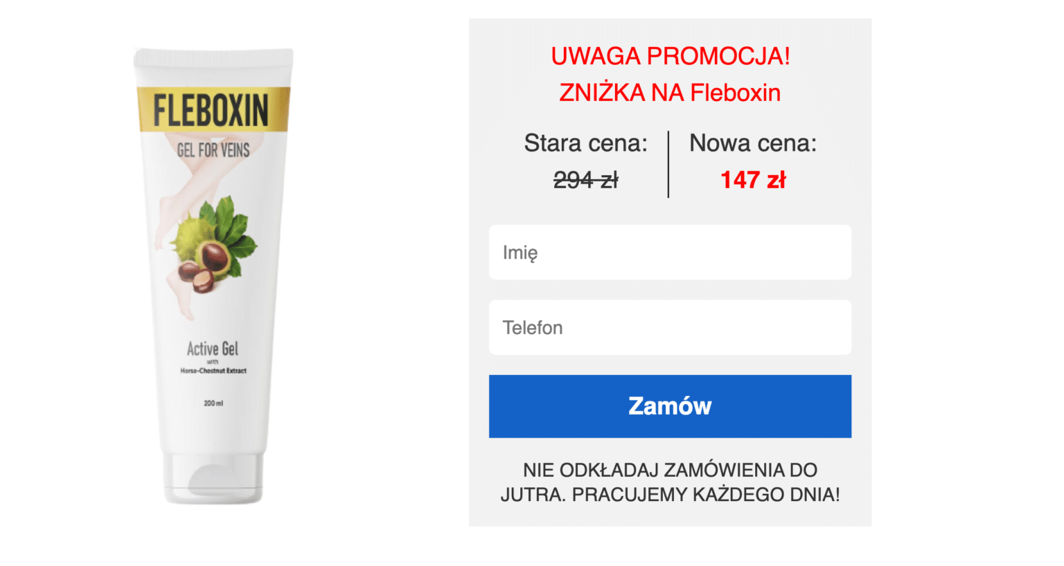 Fleboxin : Żel na żylaki z naturalnymi składnikami -Korzyści-Cena-Poland