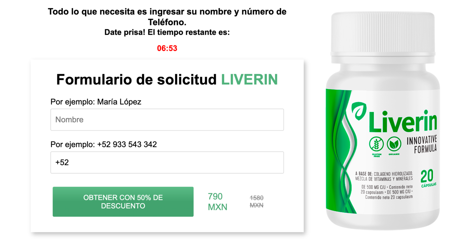Liverin : Seguro y efectivo -Precio- Cápsula de soporte hepático-Mexico