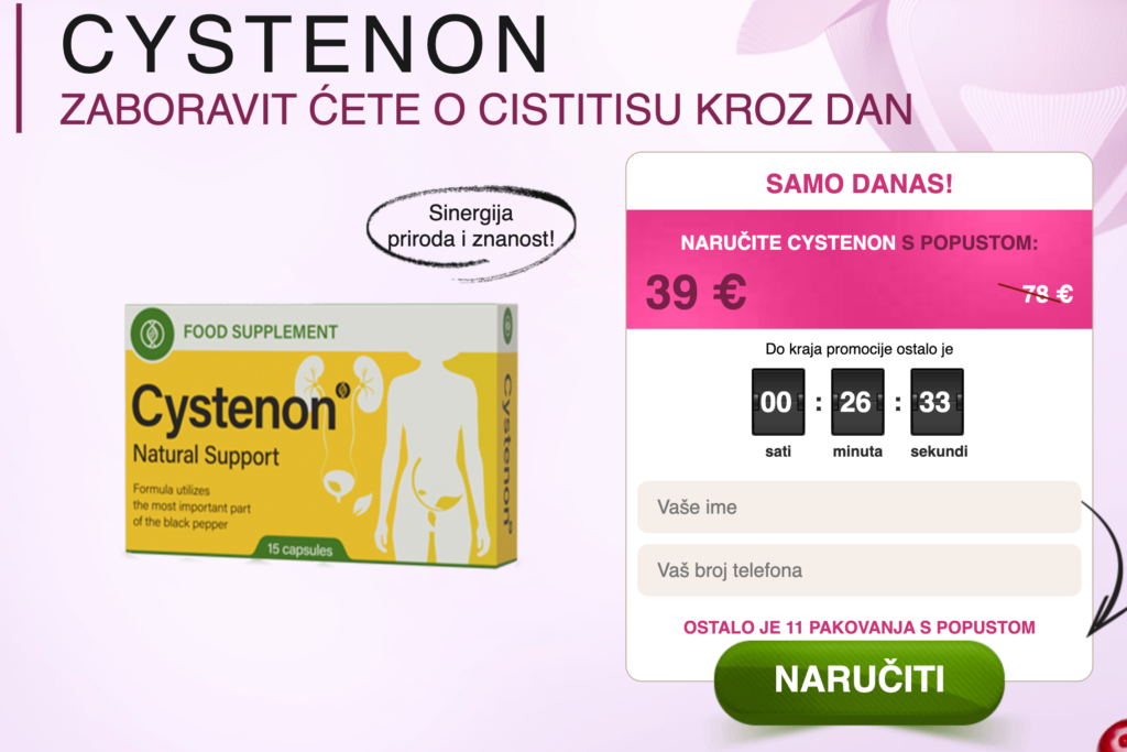 Cystenon : Recenzije-Prednosti-Djeluje-Cijena-Prednosti-Gdje kupiti ...