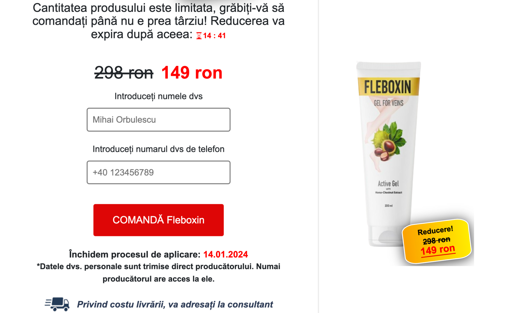 Fleboxin : Cremă pentru vene varicoase-Beneficii-Funcționează-Romania